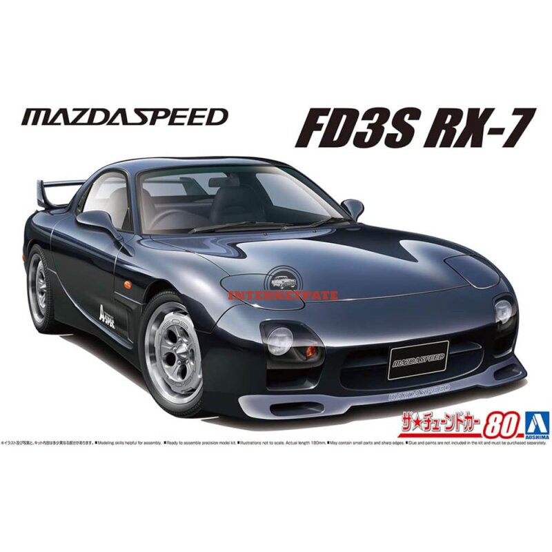 1999 Mazda MazdaSpeed A-Spec RX-7 FD3S 1:24 Model Kit Bausatz Aoshima ...