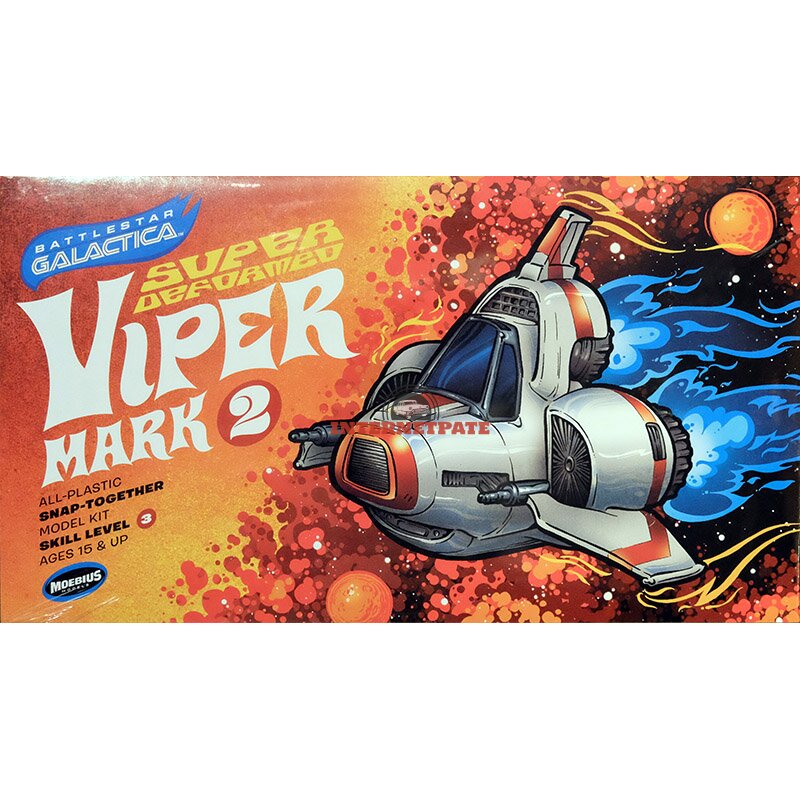 Battlestar Galactica Super Deformed Viper Mark 2 Egg 1:72 Model Kit M ...