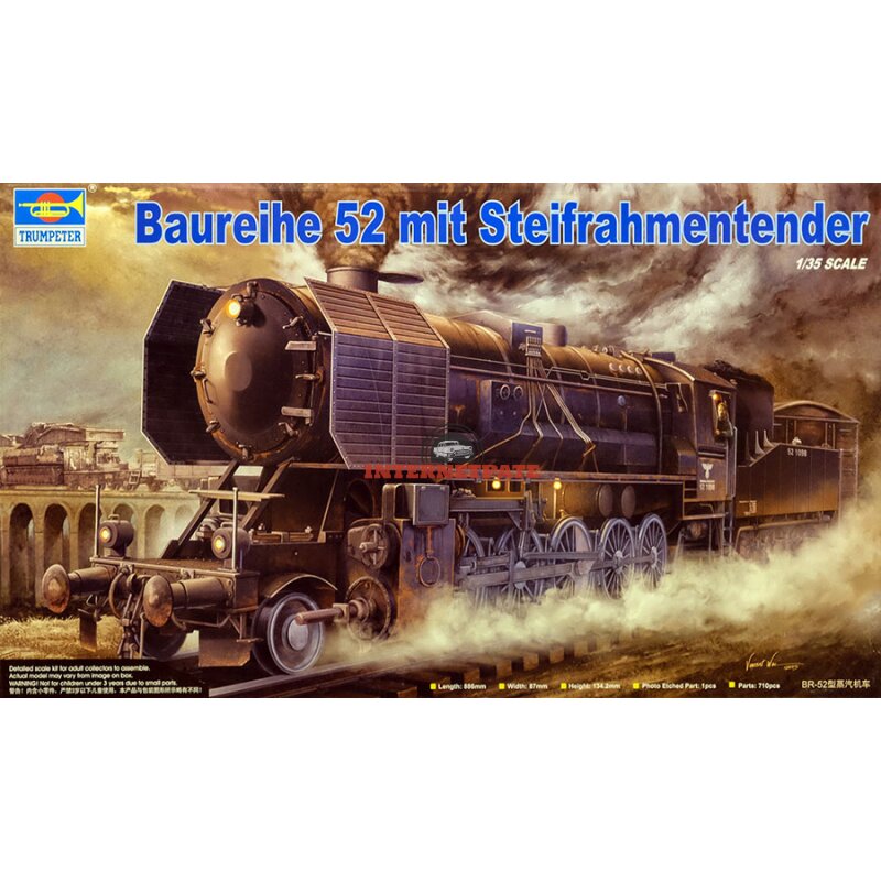 Kriegslokomotive Baureihe 52 Steifrahmentender BR-52 1:35 Modell Trum ...